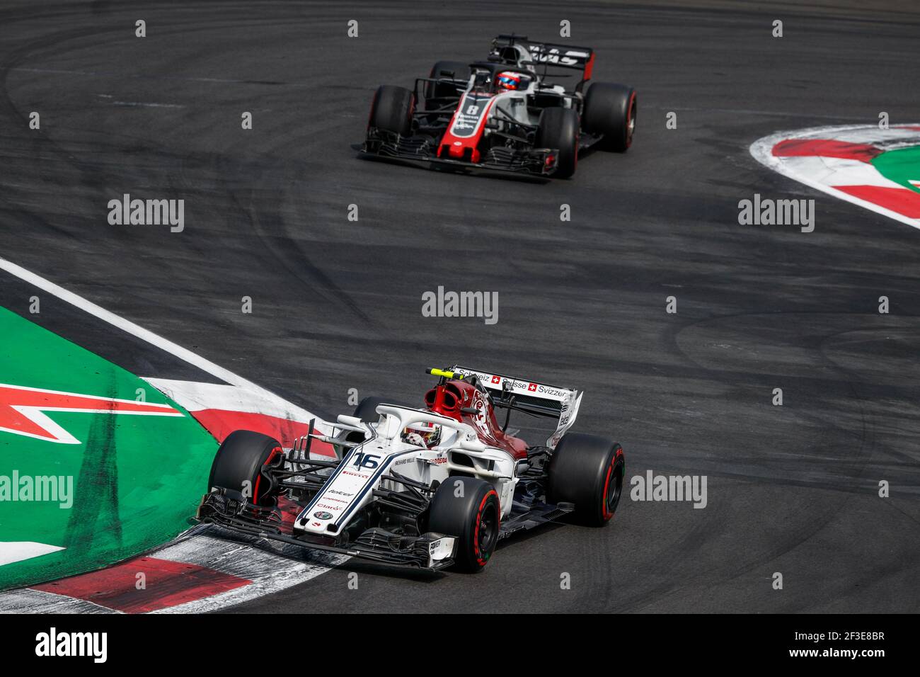 16 Leclerc Charles Mco Alfa Romeo Sauber F1 Team C37 08 Grosjean