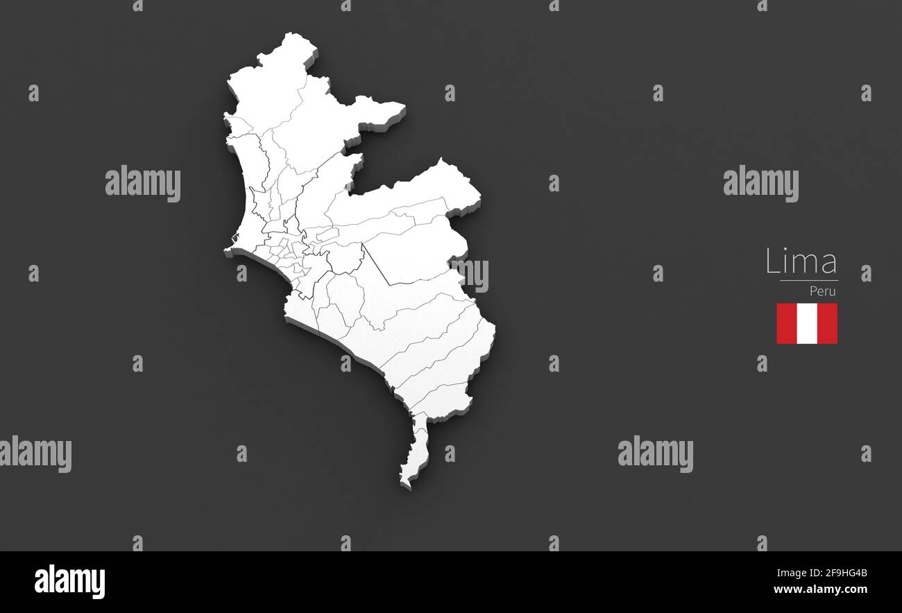 Lima map Fotos e Imágenes de stock - Alamy