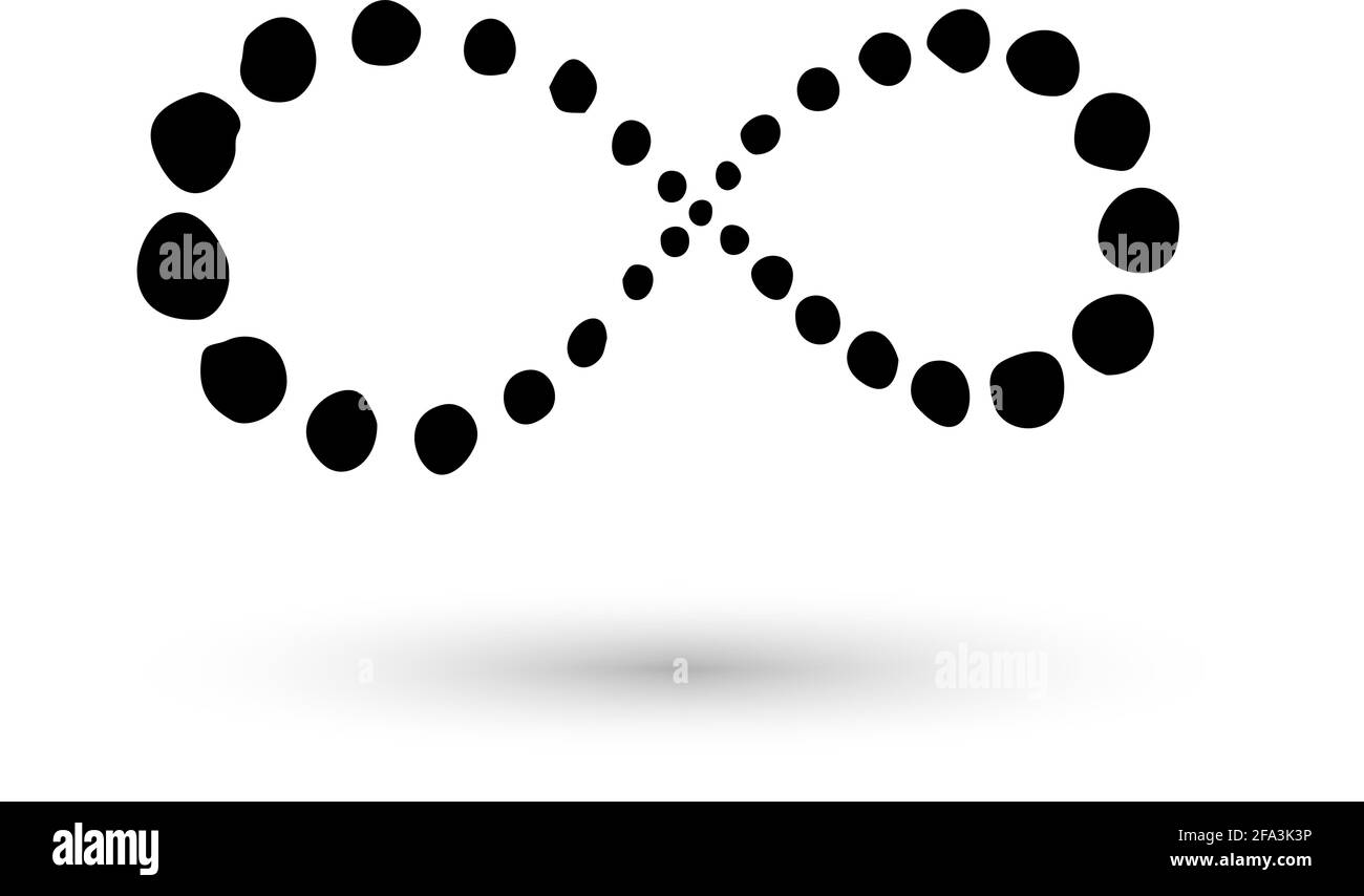 Vector De Simbolo Infinito Para Pintar Imágenes Vectoriales De Stock