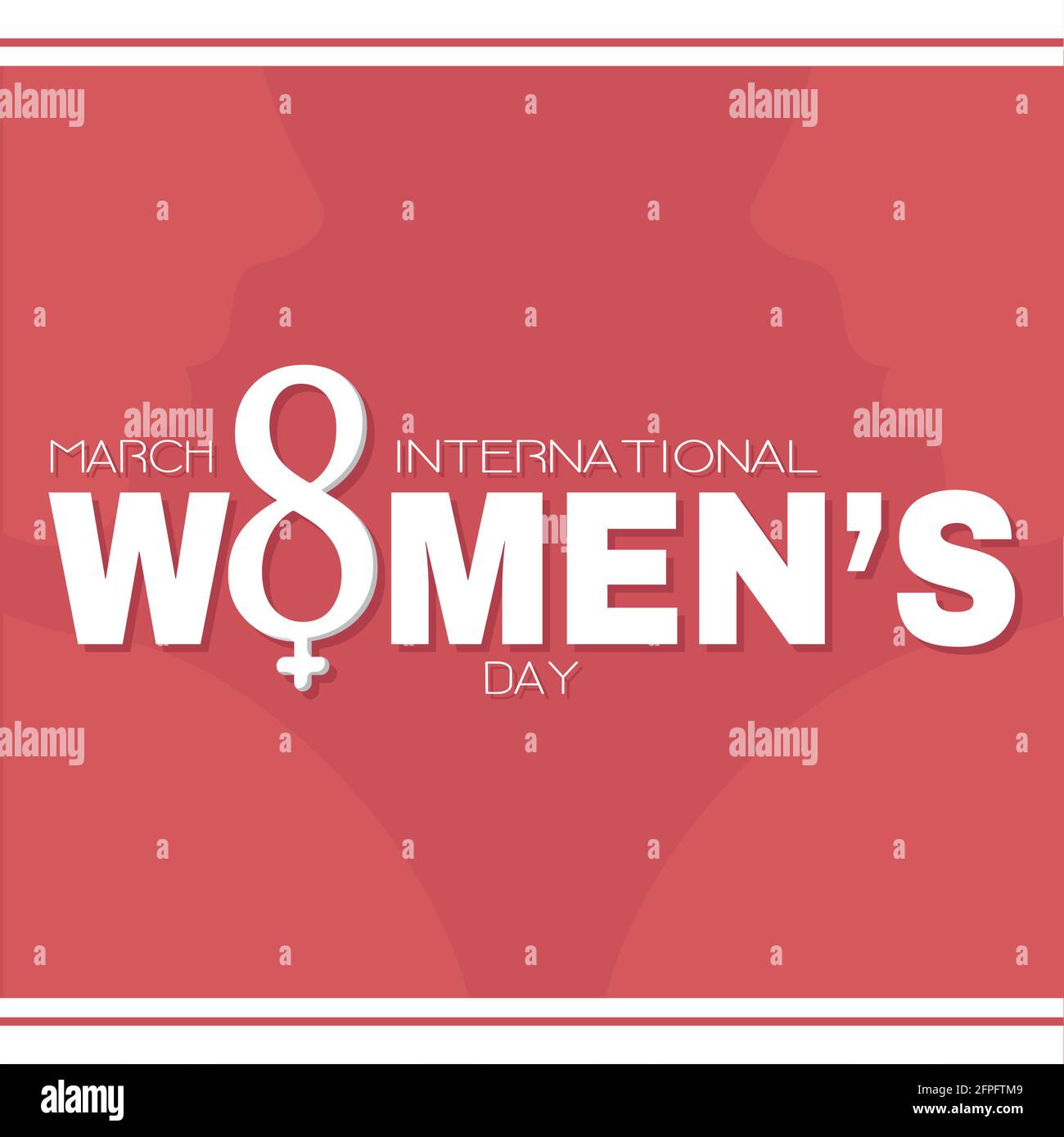 Mujer Símbolo Día De La Mujer Ilustración Vectorial Imagen Vector De Stock Alamy