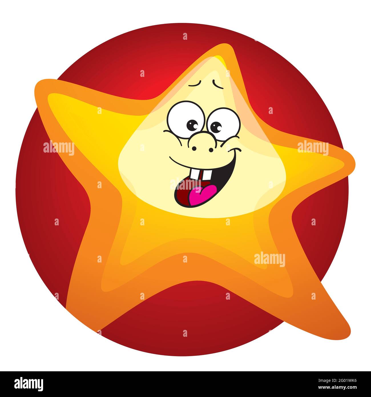 Clip Art De Estrella Con Cara Sonriente