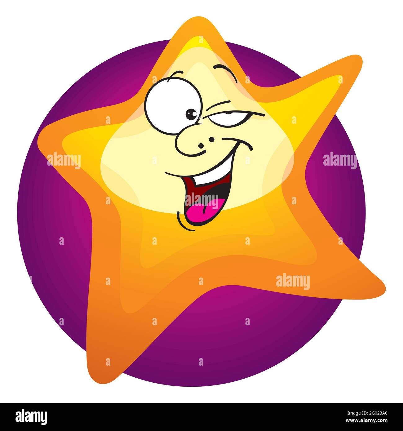 Clip Art De Estrella Con Cara Sonriente