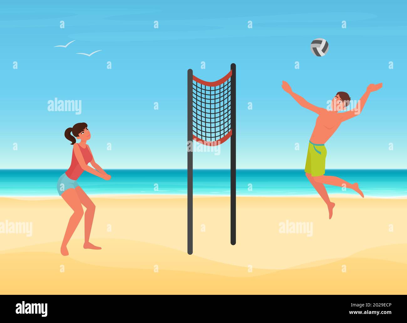 Volleyball Cartoon Fotografías E Imágenes De Alta Resolución Alamy