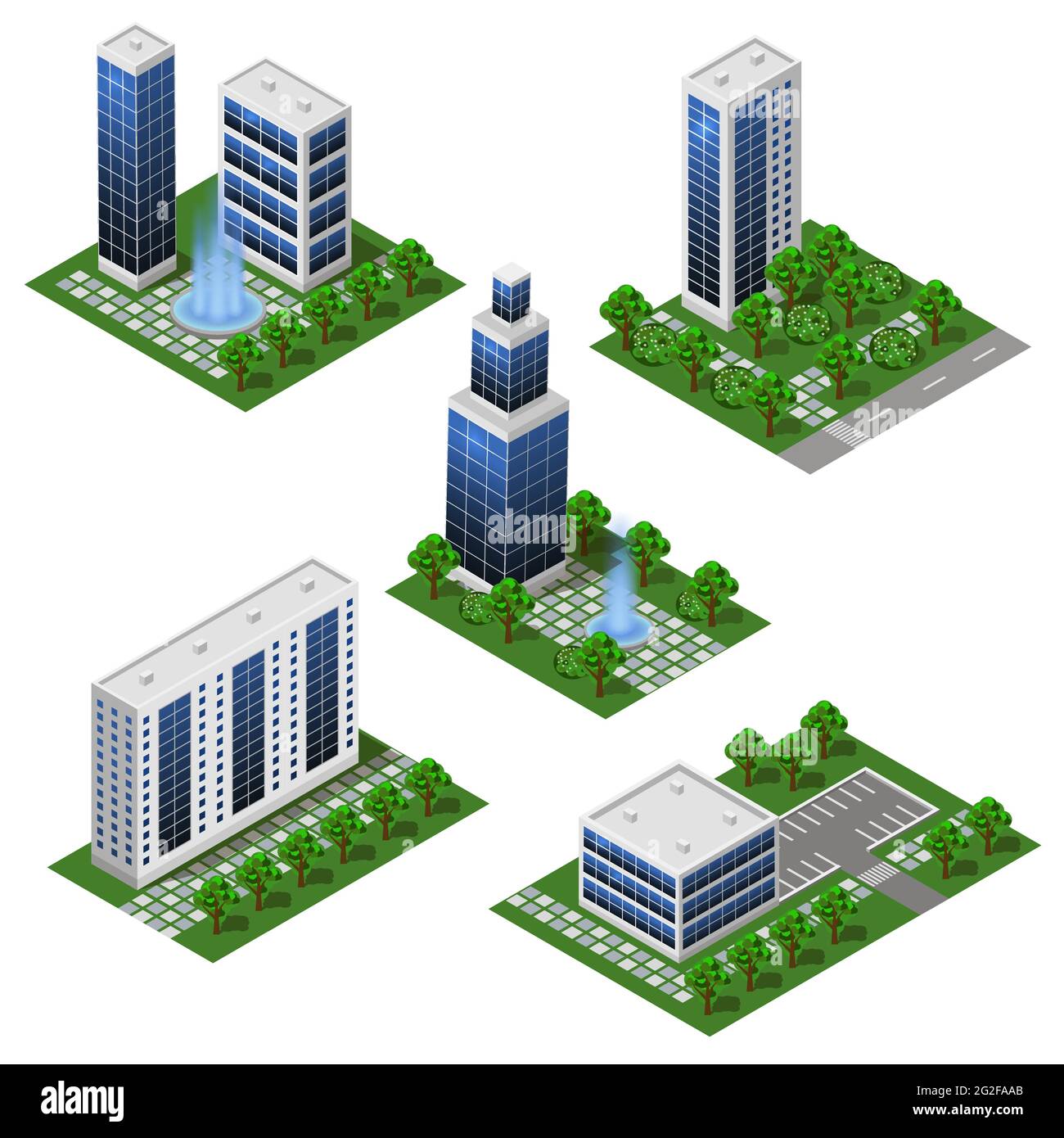 Edificios De Oficinas Modernos Y Arquitectura Imágenes Recortadas De