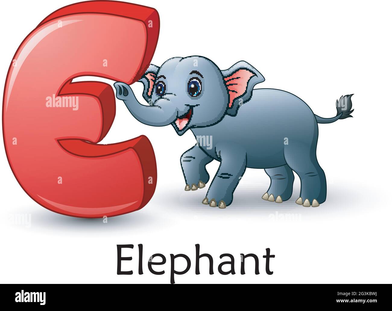 La Letra E Es Para El Alfabeto De Dibujos Animados Elephant Imagen la-letra-e-es-para-el-alfabeto-de-dibujos-animados-elephant-imagen