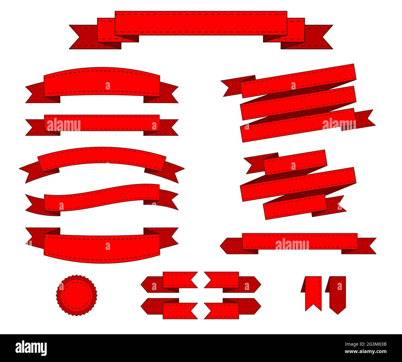 juego-de-cintas-vectoriales-rojas-cintas-con-una-l-nea-punteada-de
