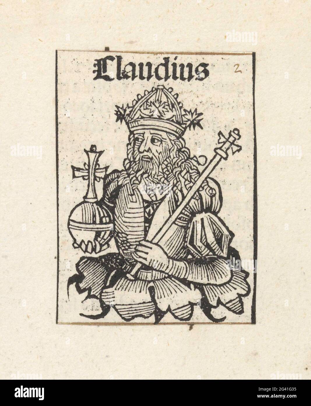 Emperador Claudio I Claudio Liber Chronicarum Flor De Celk Con Un