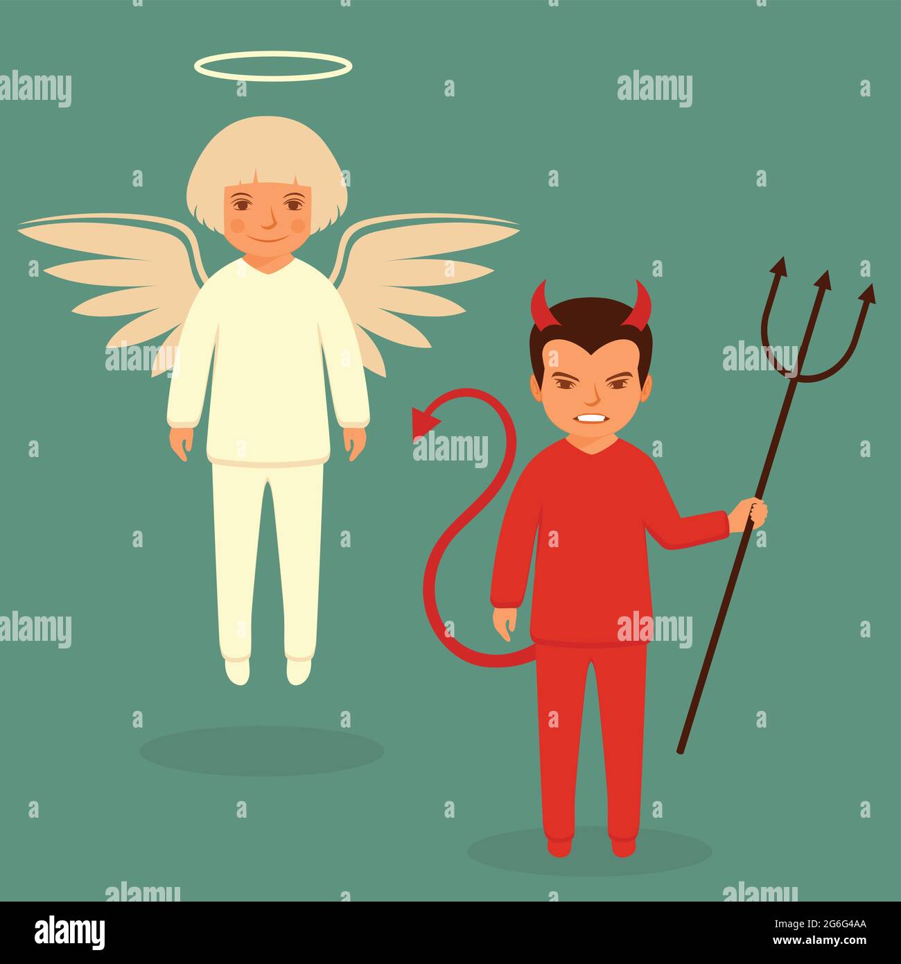 Dibujos De Angeles Buenos Y Malos