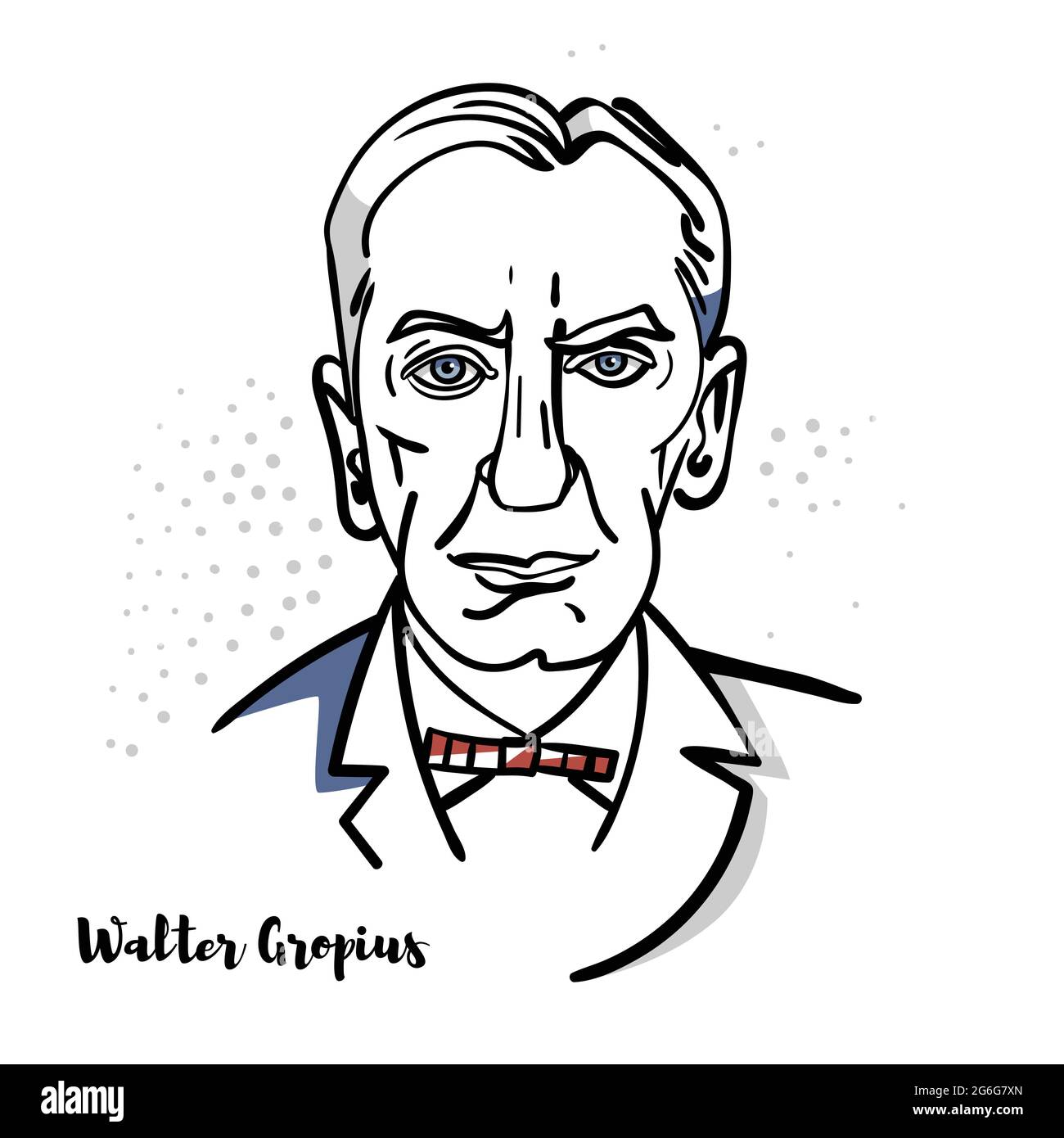Retrato De Walter Gropius