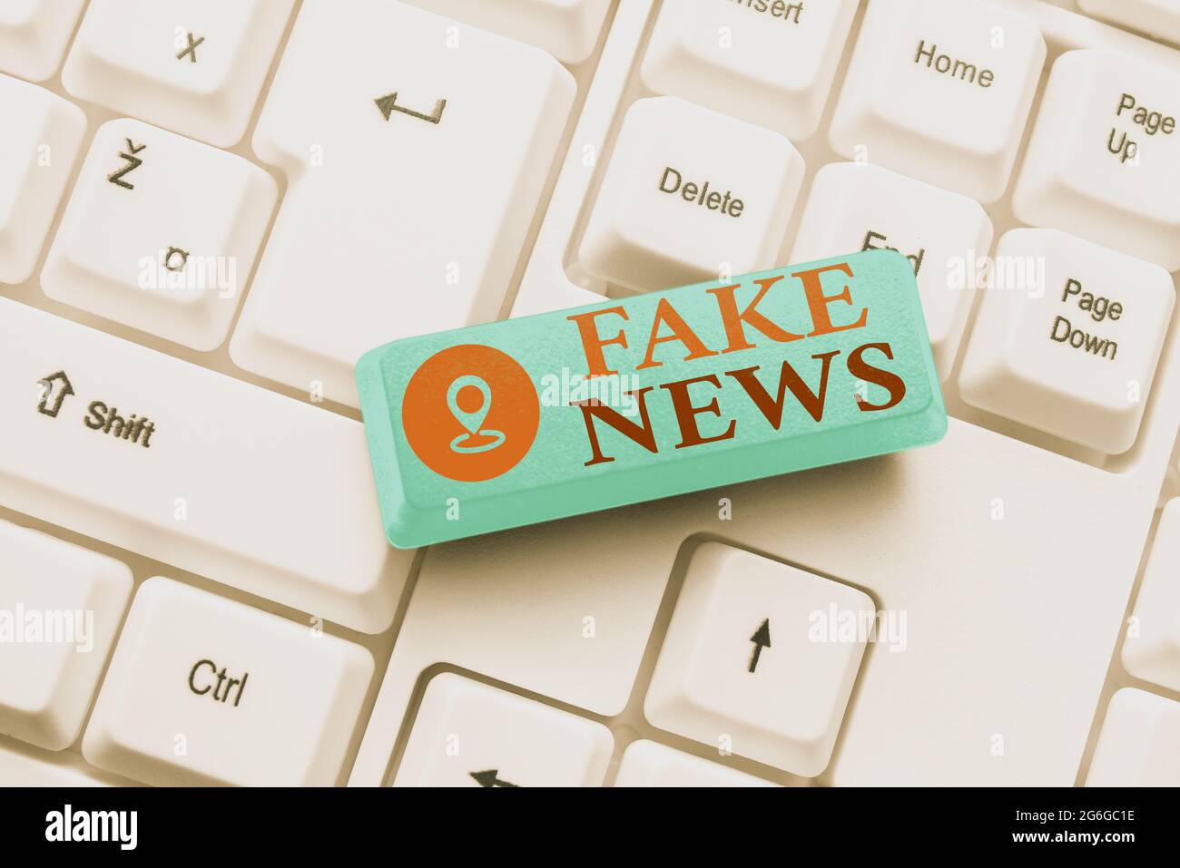 Presentación Conceptual De Fake News Foto Conceptual Información Falsa