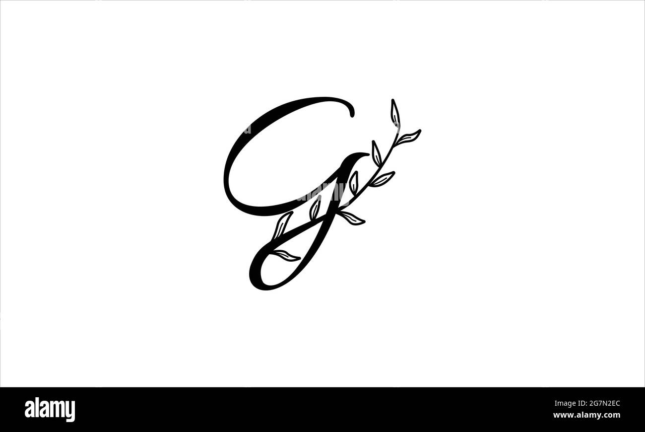 Floral Font Letter G Imágenes De Stock En Blanco Y Negro Alamy