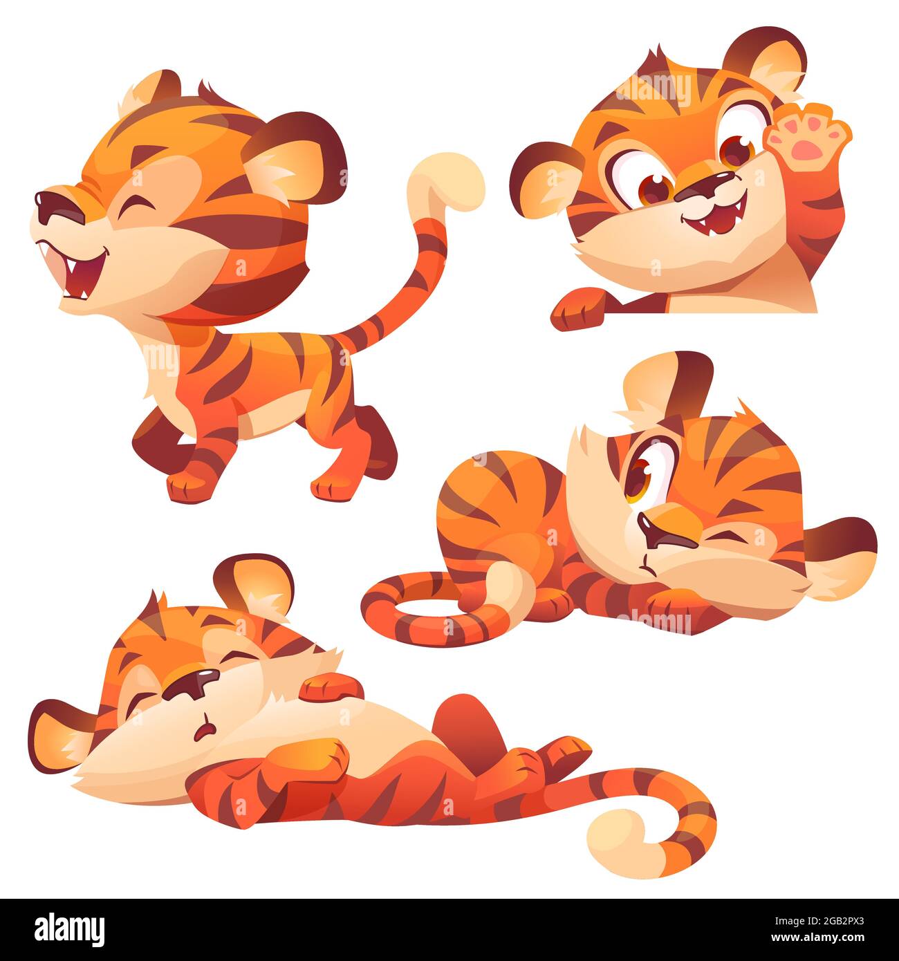 Tiger comic Imágenes vectoriales de stock - Alamy