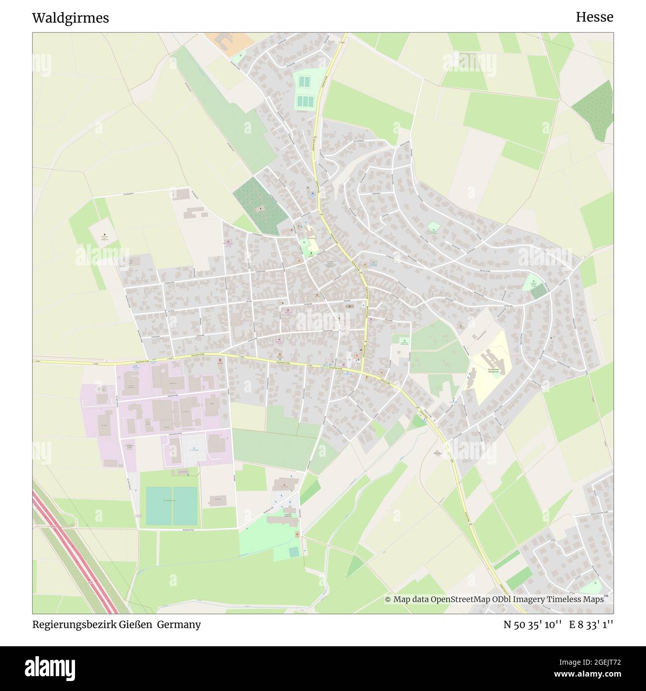 Waldgirmes, Regierungsbezirk Gießen, Alemania, Hesse, N 50 35' 10'', E ...