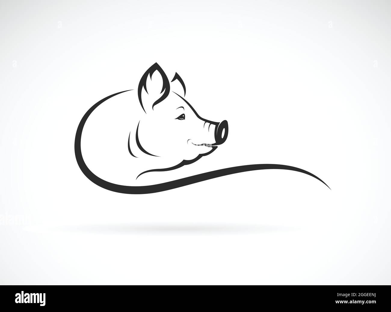 Logotipo De Cerdo Kshe