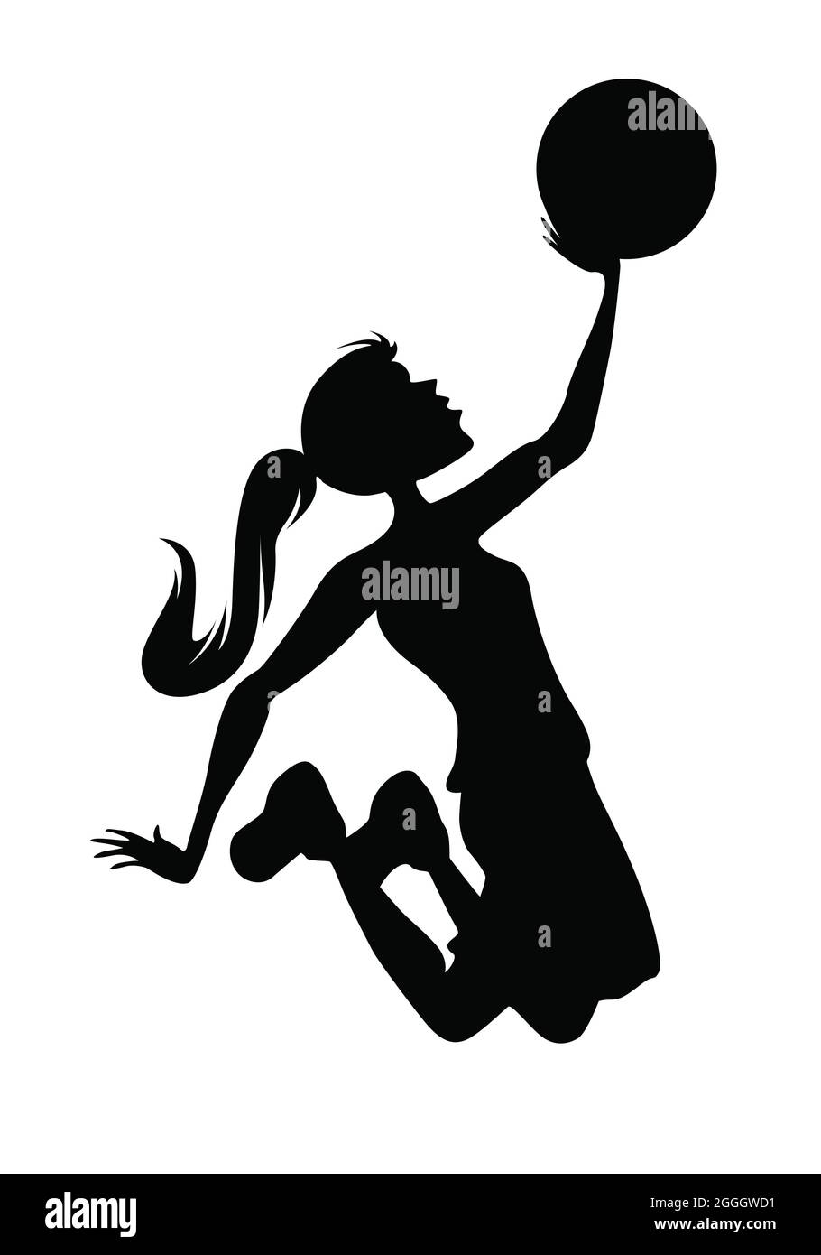 Niña Con Pelota Imágenes Vectoriales De Stock Alamy
