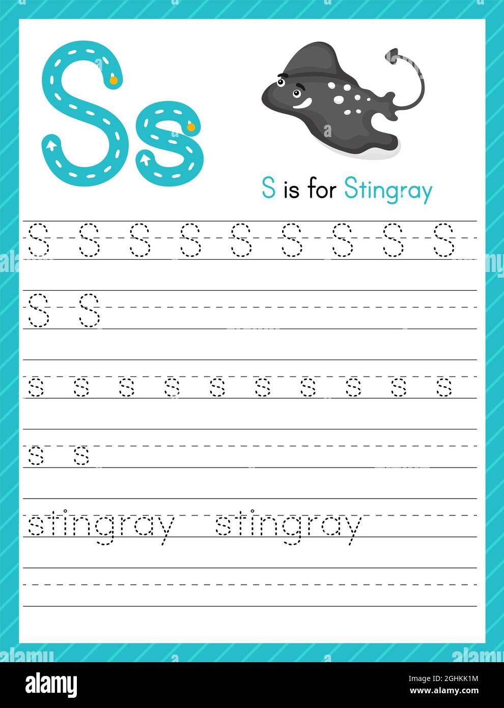 Hoja De Trabajo De La Letra S