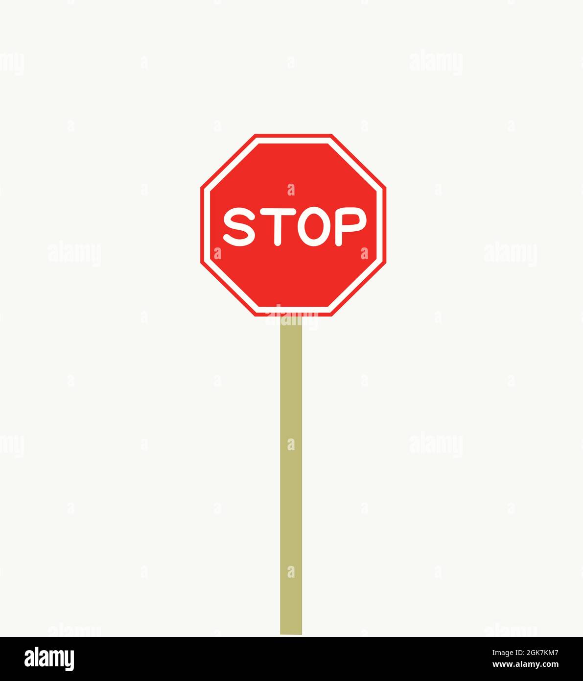 Señal de stop Street. Ilustración del vector de la señal de tráfico ... Señal de stop Street. Ilustración del vector de la señal de tráfico ...