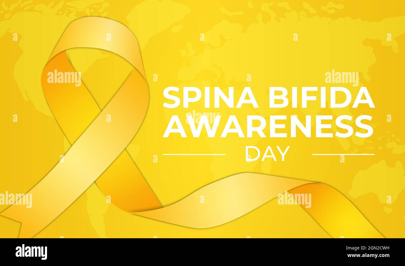 Día De La Conciencia De La Espina Bífida Antecedentes Ilustración
