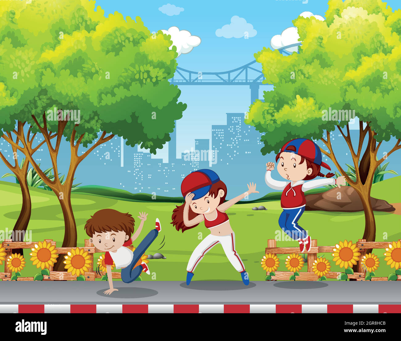 Niños Bailando Imágenes Vectoriales De Stock Página 2 Alamy