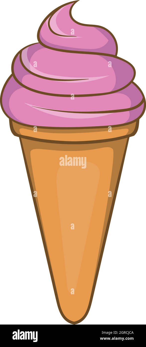 Gelato Italiano Helado El Icono De Estilo De Dibujos Animados Imagen