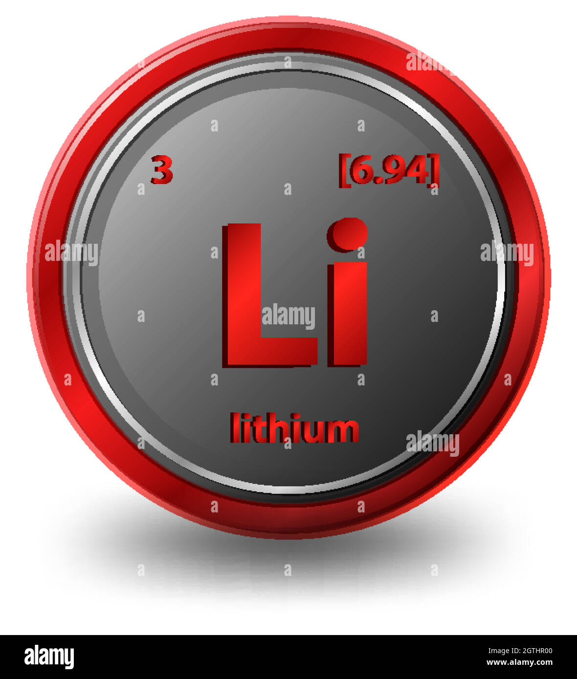 átomo de litio Imágenes vectoriales de stock - Alamy
