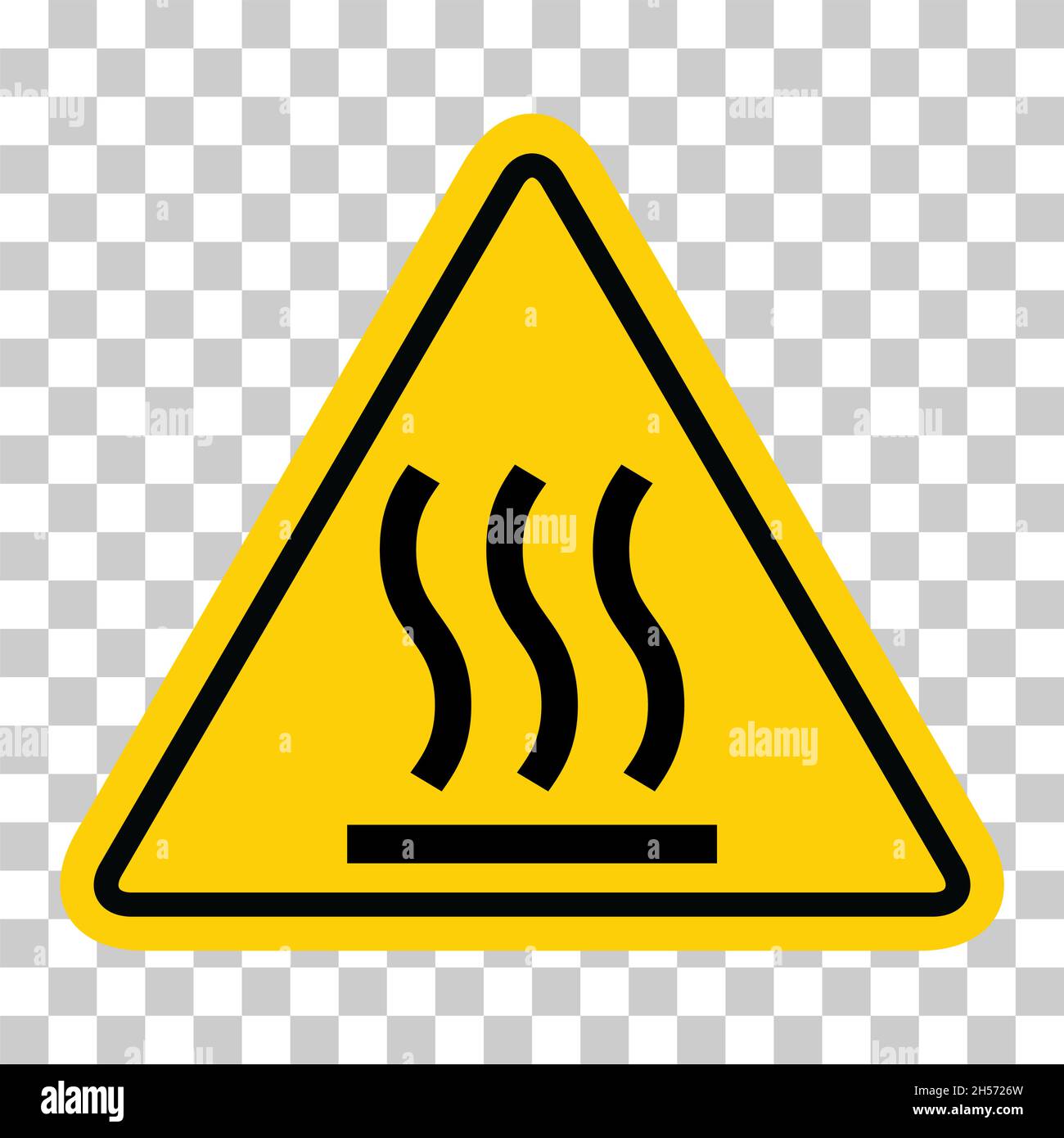 Icono De Superficie Caliente Símbolo De Información Gráfica De
