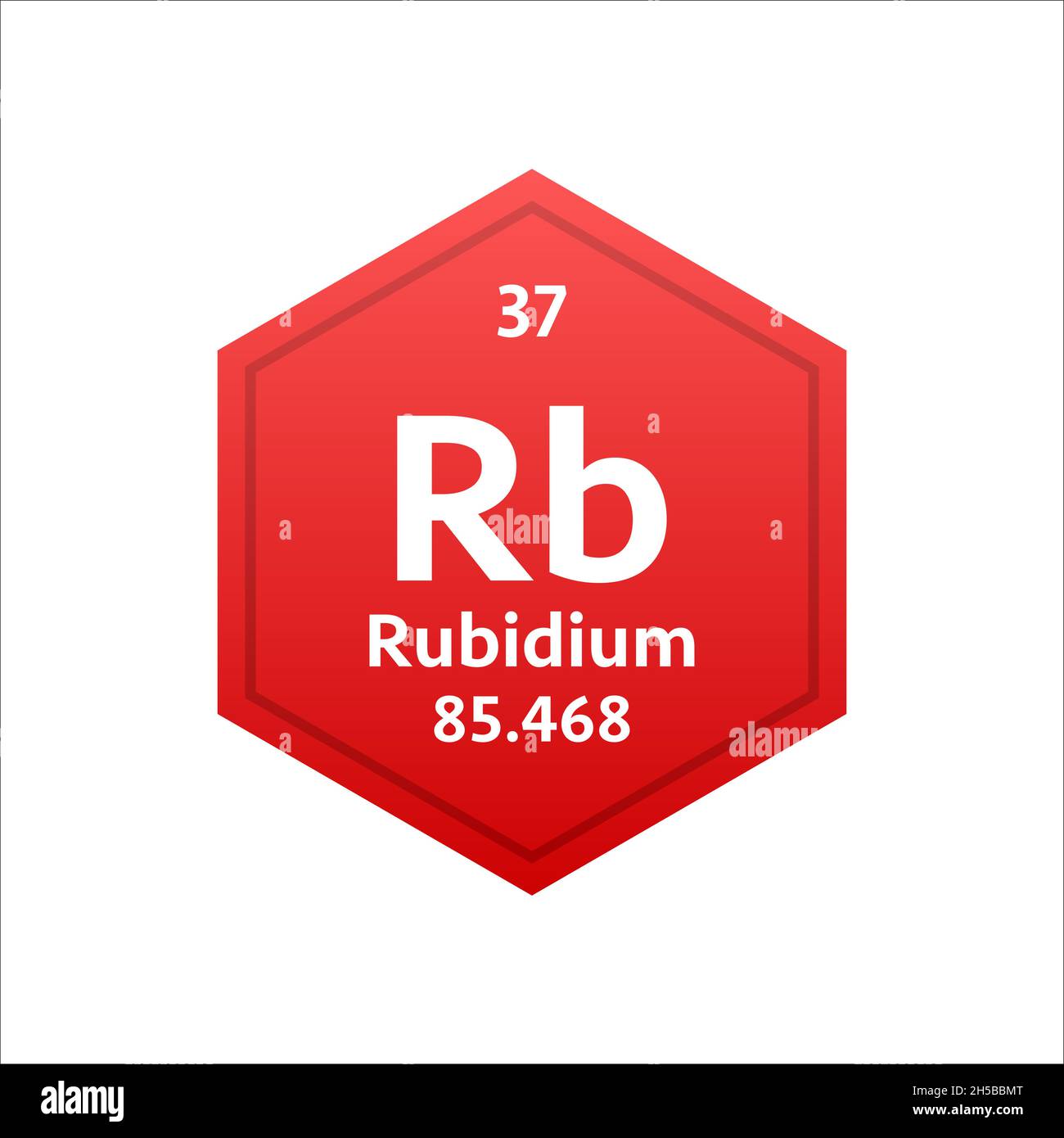 Símbolo De Tabla Periódica Del Rubidio Ilustración Del, 40% OFF