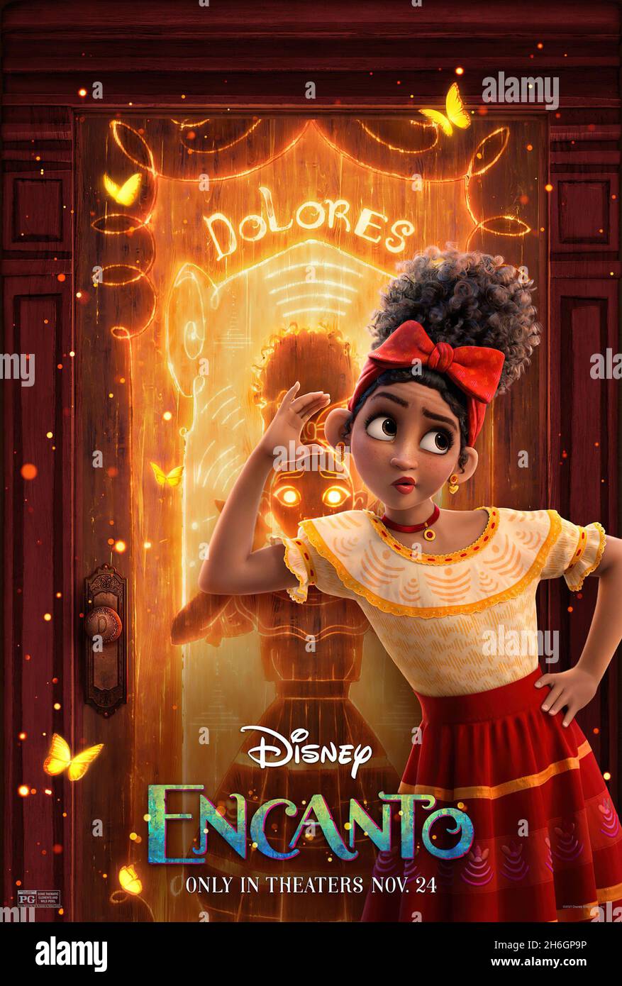 Encanto Cartelera Estadounidense Dolores Madrigal Voz Adassa 2021