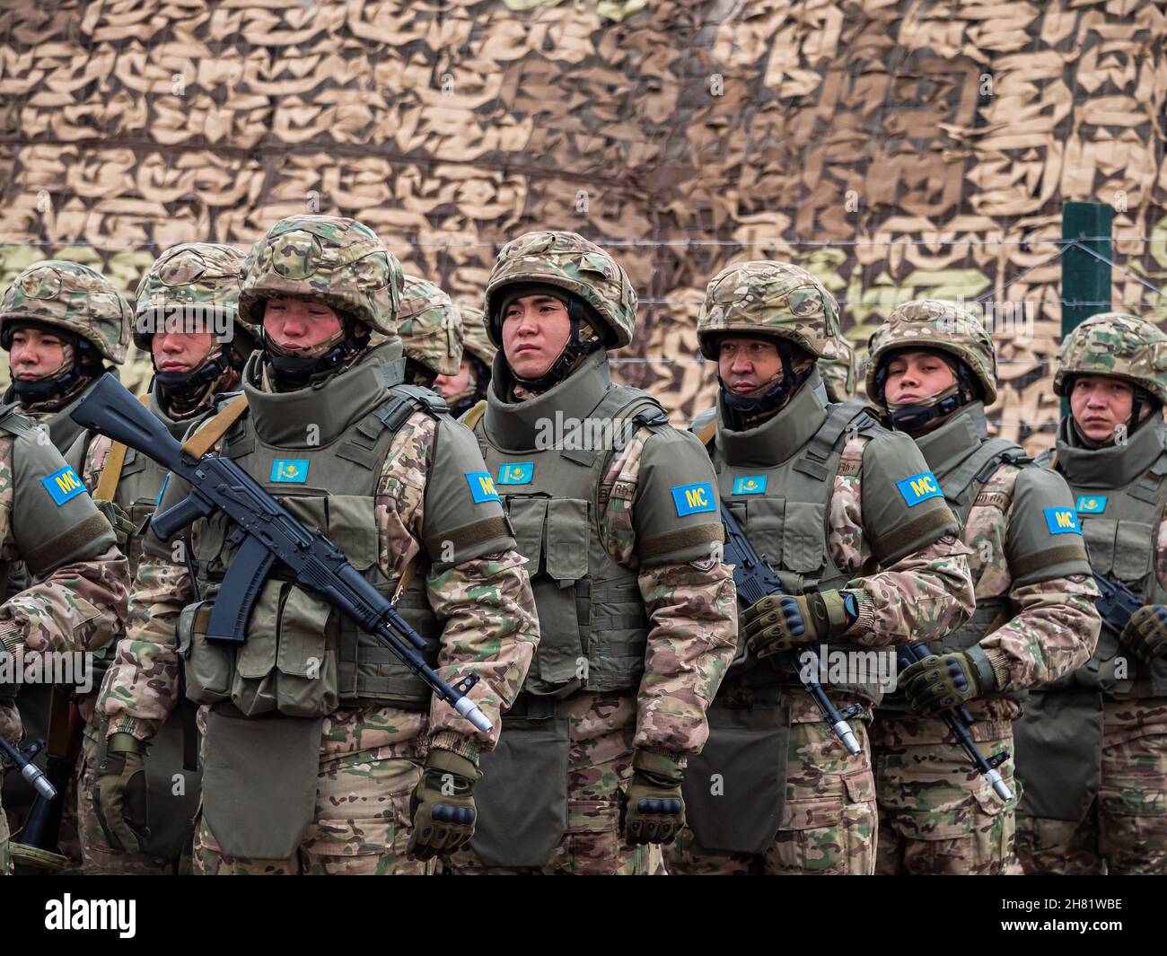 Kazán Rusia 08 De Noviembre De 2021 Soldados De Las Fuerzas Armadas
