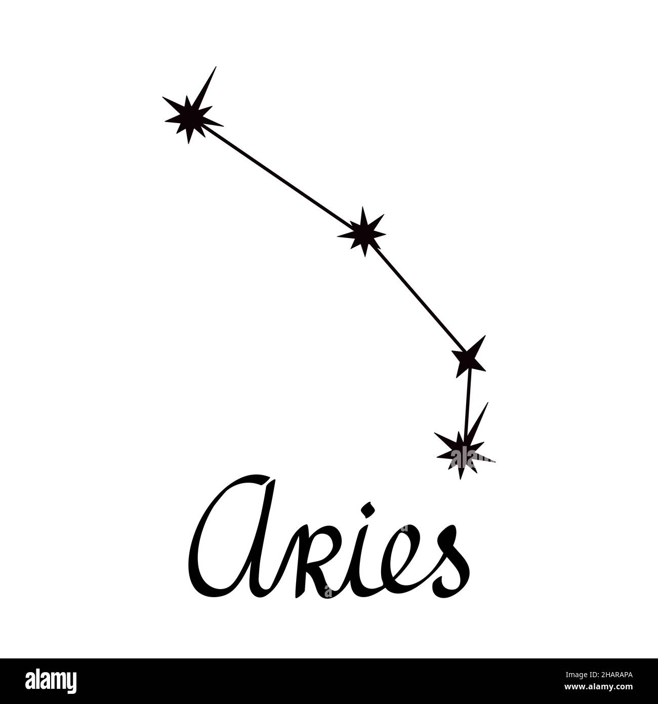 Colección De Constelación De Zodiaco Ilustración Simple Vector