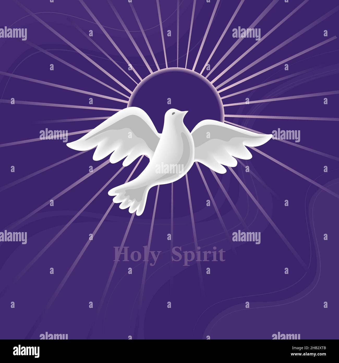 Paloma El Espíritu Santo Con Halo Imagen Vector De Stock Alamy