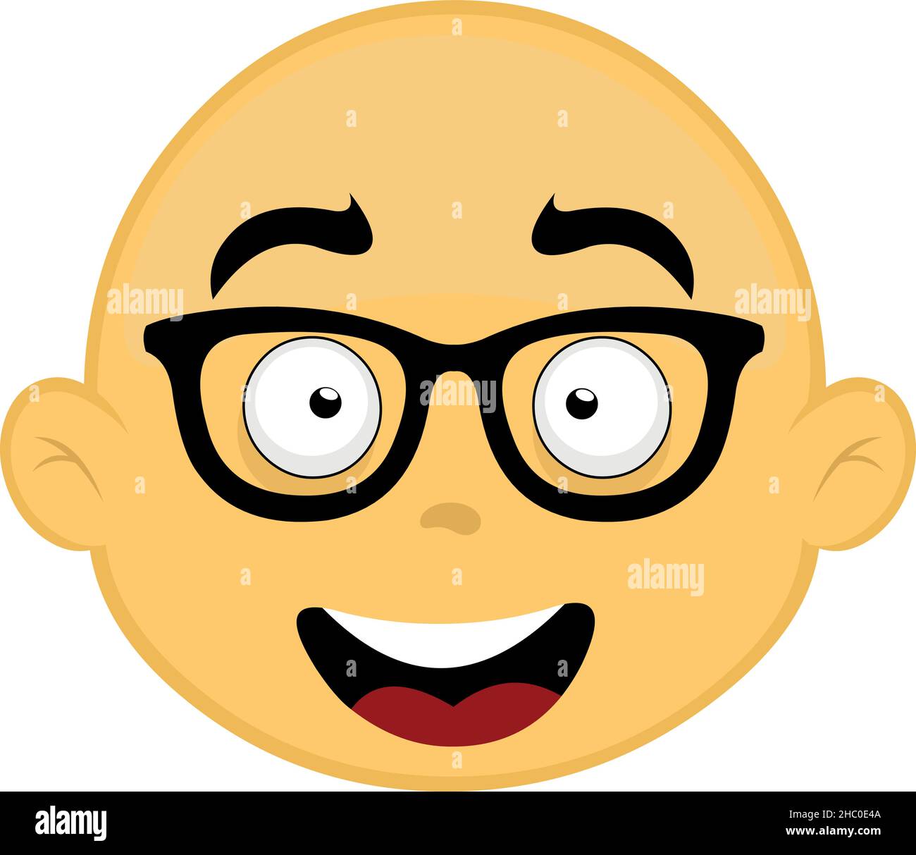 Ilustración vectorial de la cara de un personaje de dibujos animados ... Ilustración vectorial de la cara de un personaje de dibujos animados ...