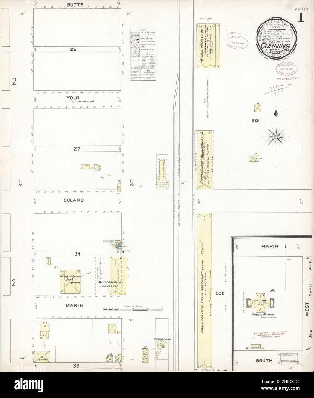 Corning California Map