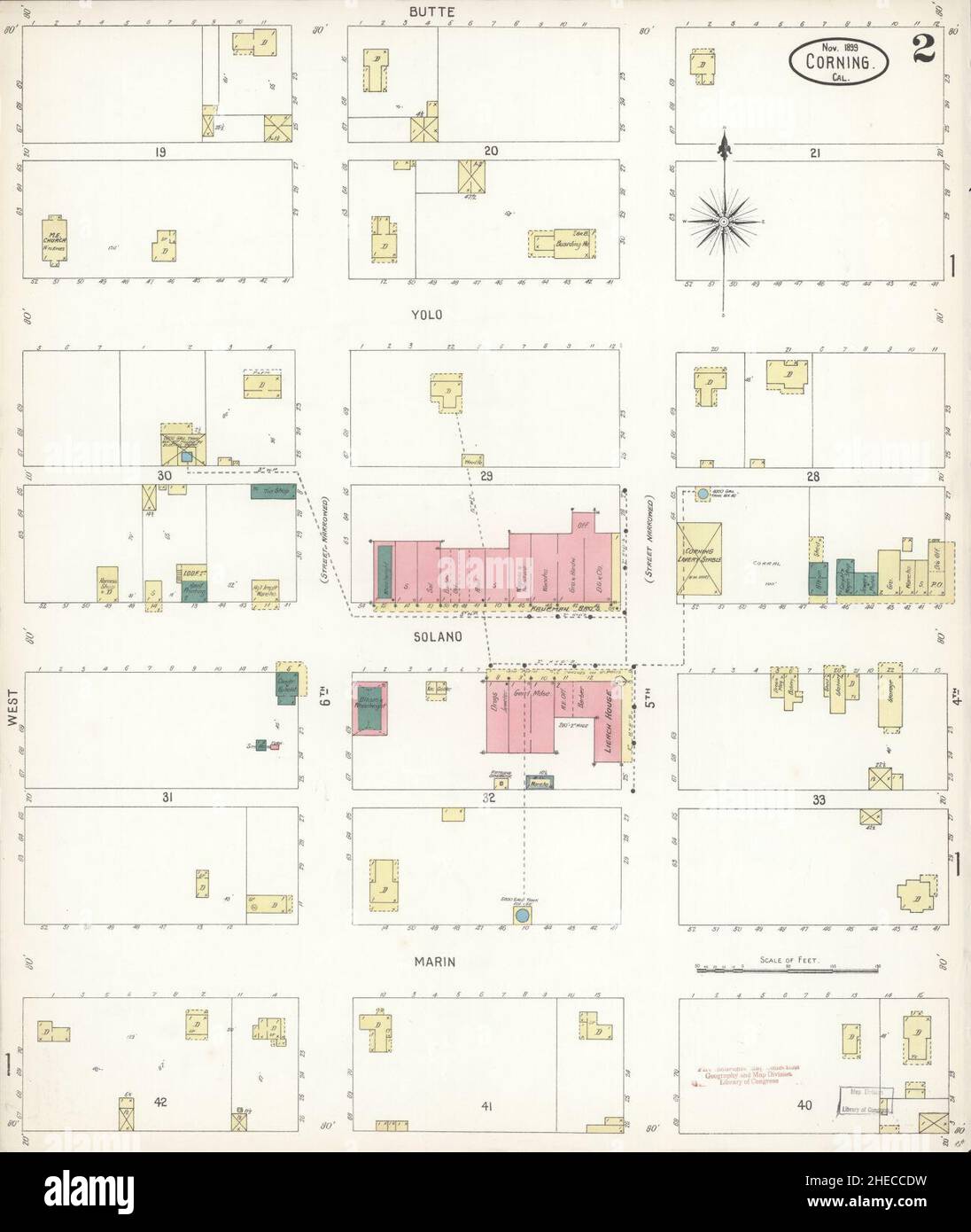 Corning California Map