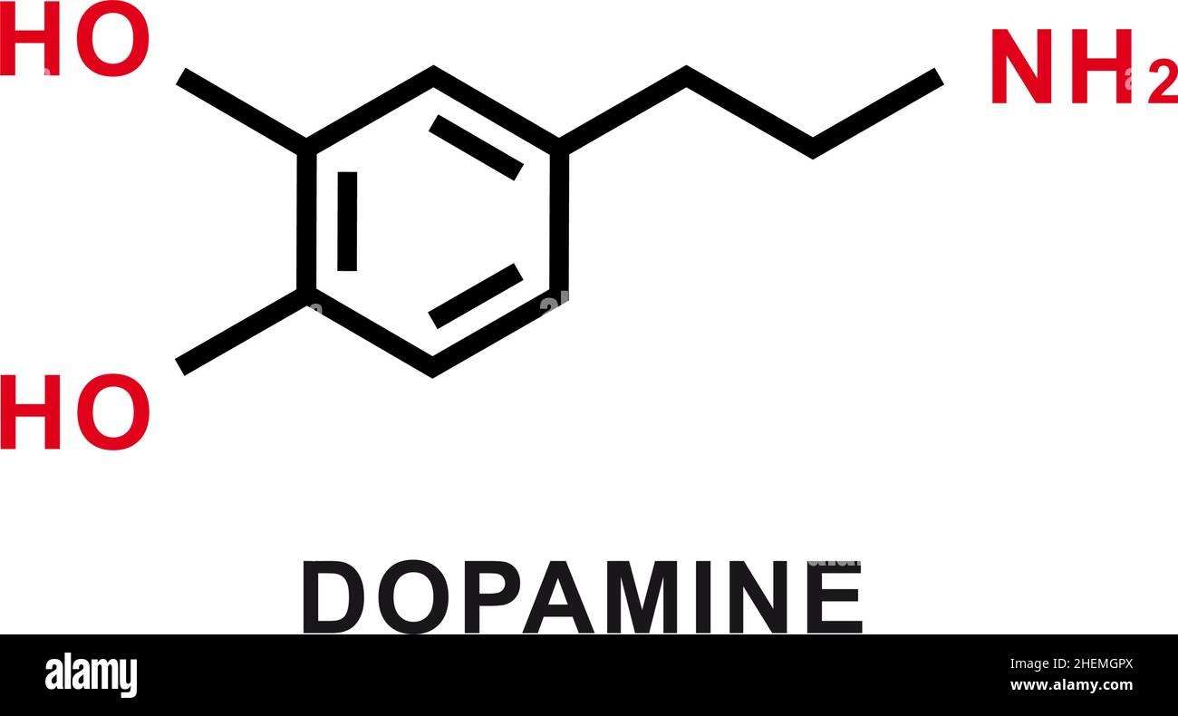 F rmula Qu mica De La Dopamina Estructura Molecular Qu mica De La