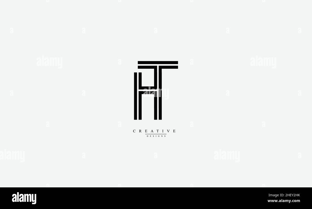 Plantilla De Diseño Del Logotipo Del Vector Ht Th H T Imagen Vector De