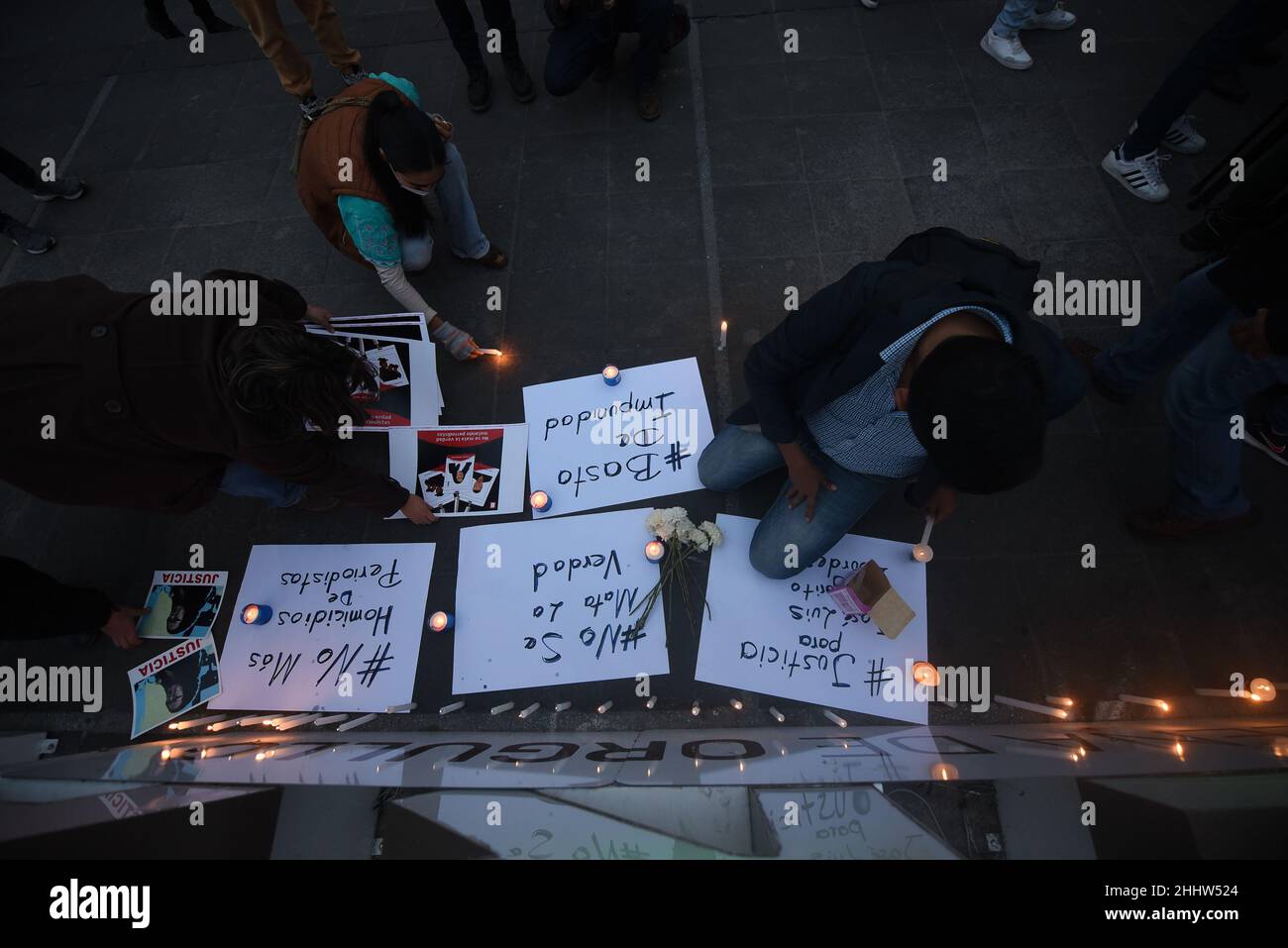 25 De Enero De 2022 Periodistas En Xalapa Se Manifiestan Por Los
