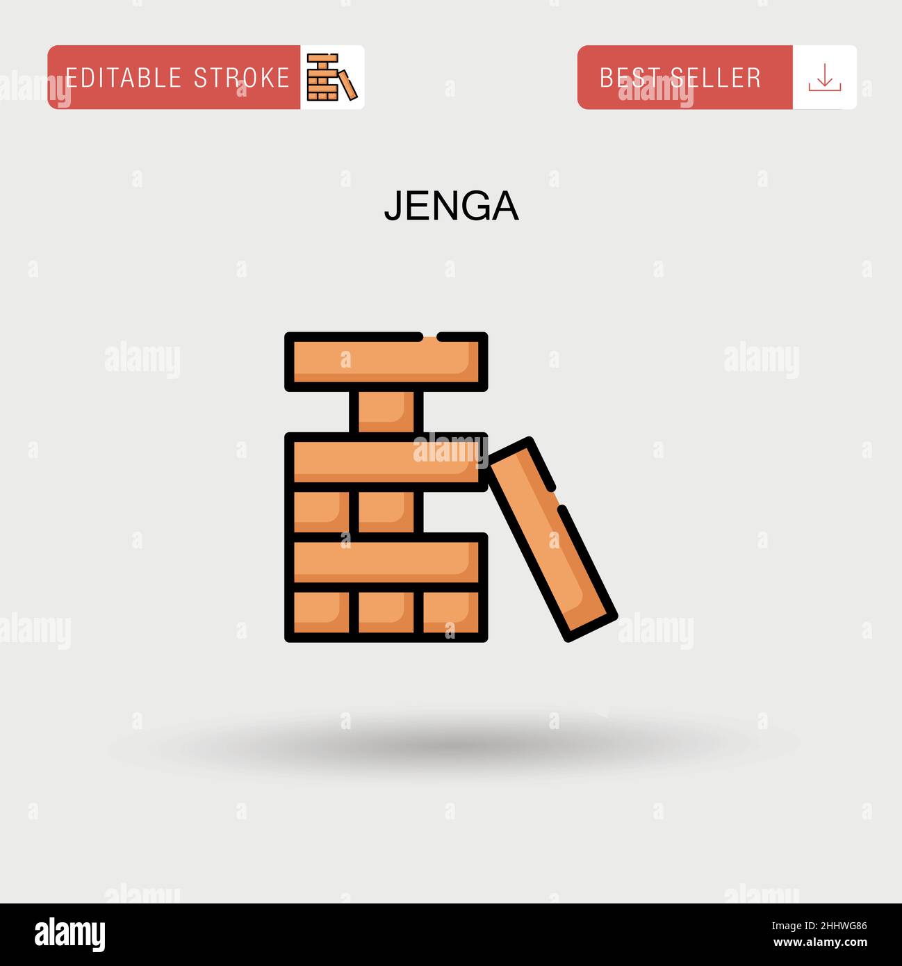 Jenga game Imágenes vectoriales de stock - Alamy