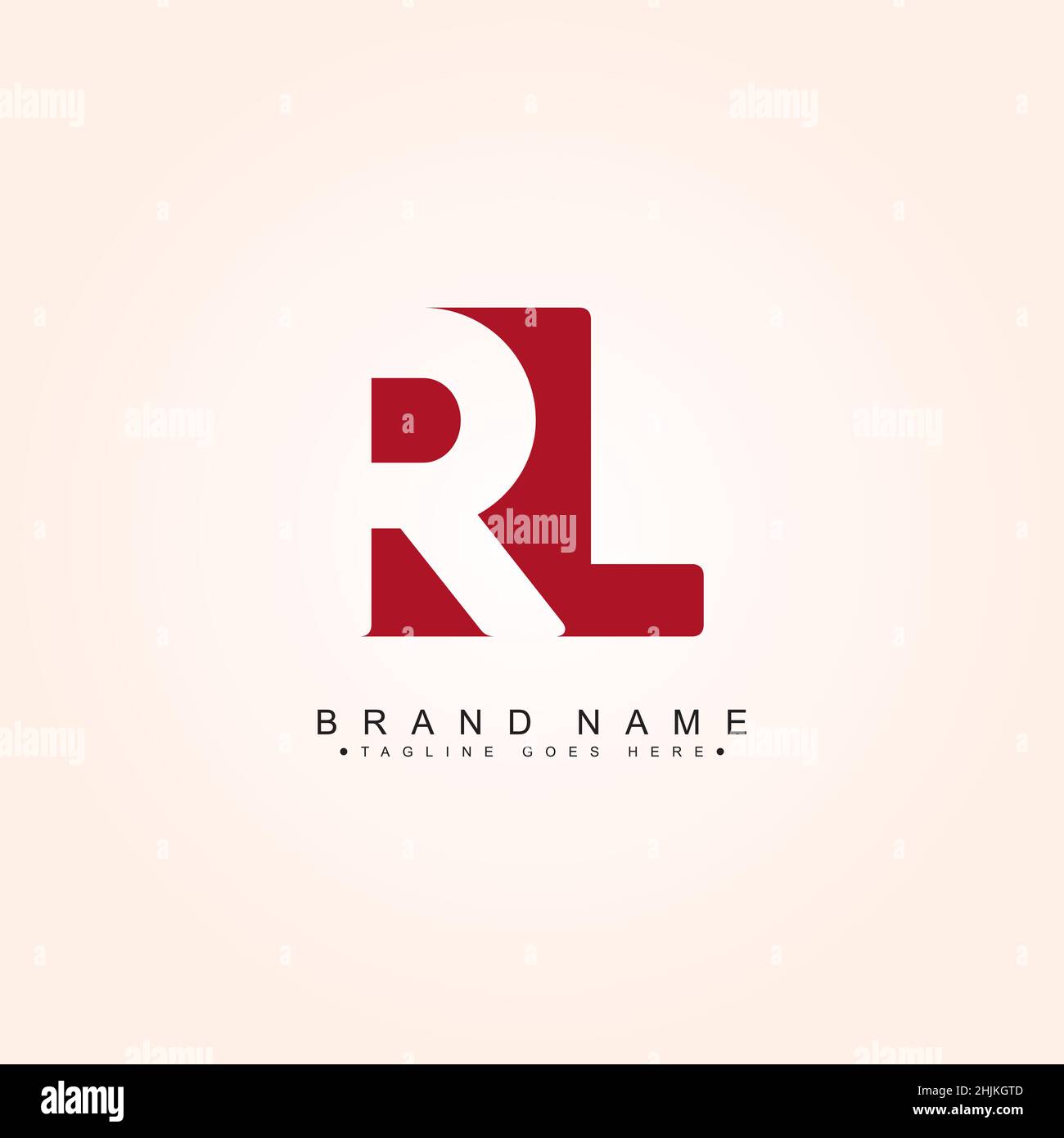 Letra Inicial Logotipo Rl Logotipo De Minimal Business Para El
