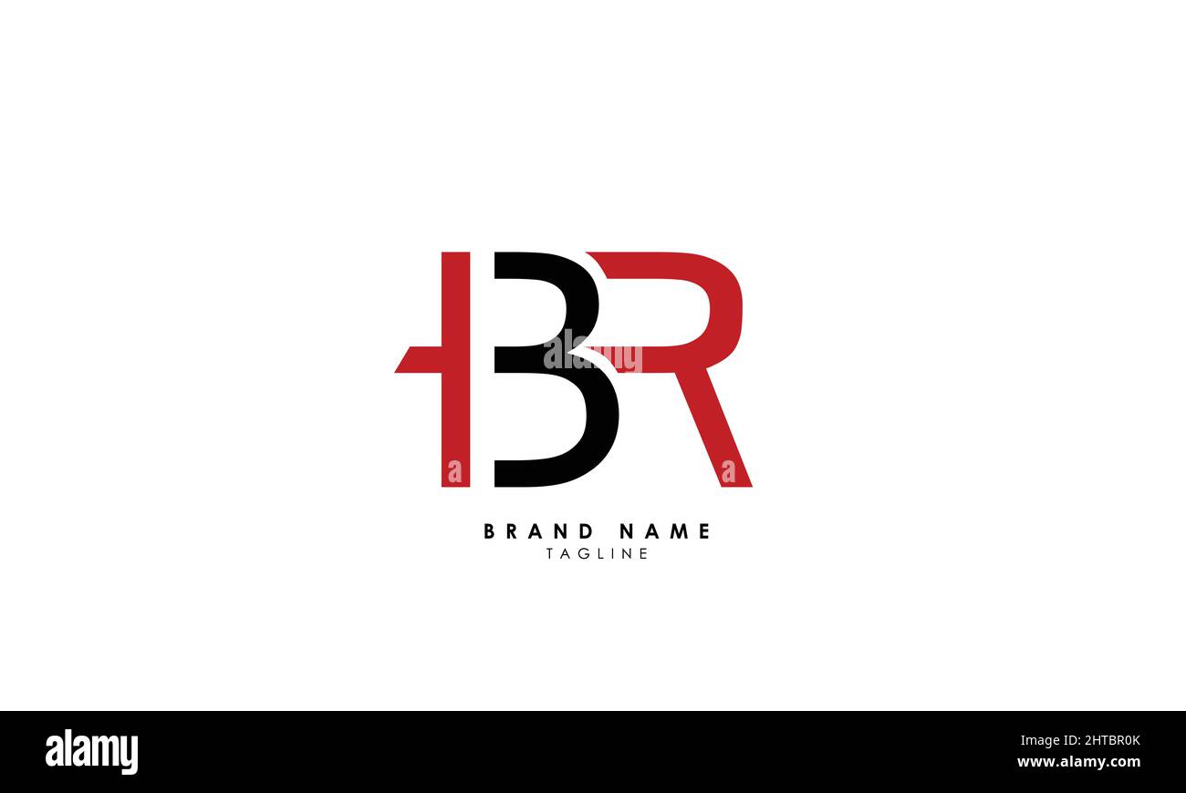 Letras Del Alfabeto Iniciales Monograma Logo Br Rb R Y B Imagen