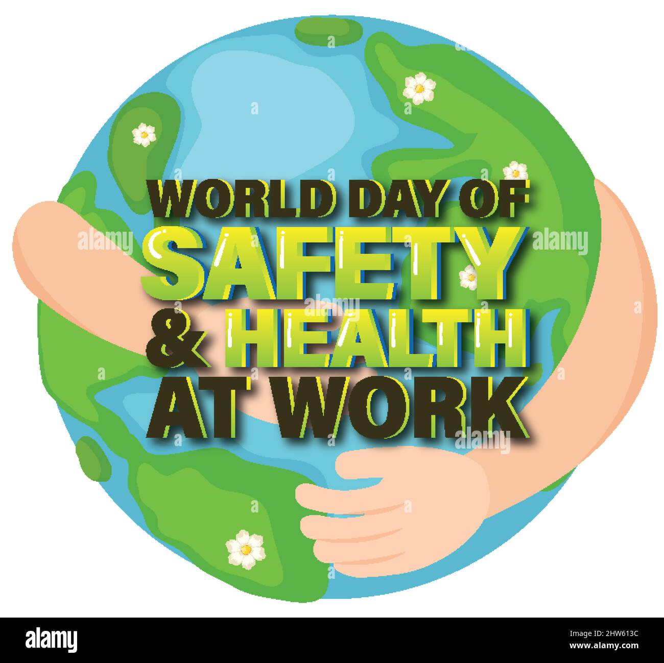 Diseño De Póster Para El Día Mundial De La Seguridad Y La Salud En El