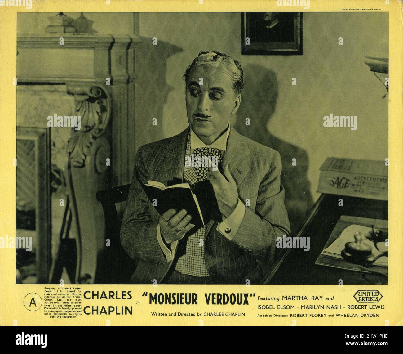 Tarjeta de lobby con charlie chaplin fotografías e imágenes de alta ...