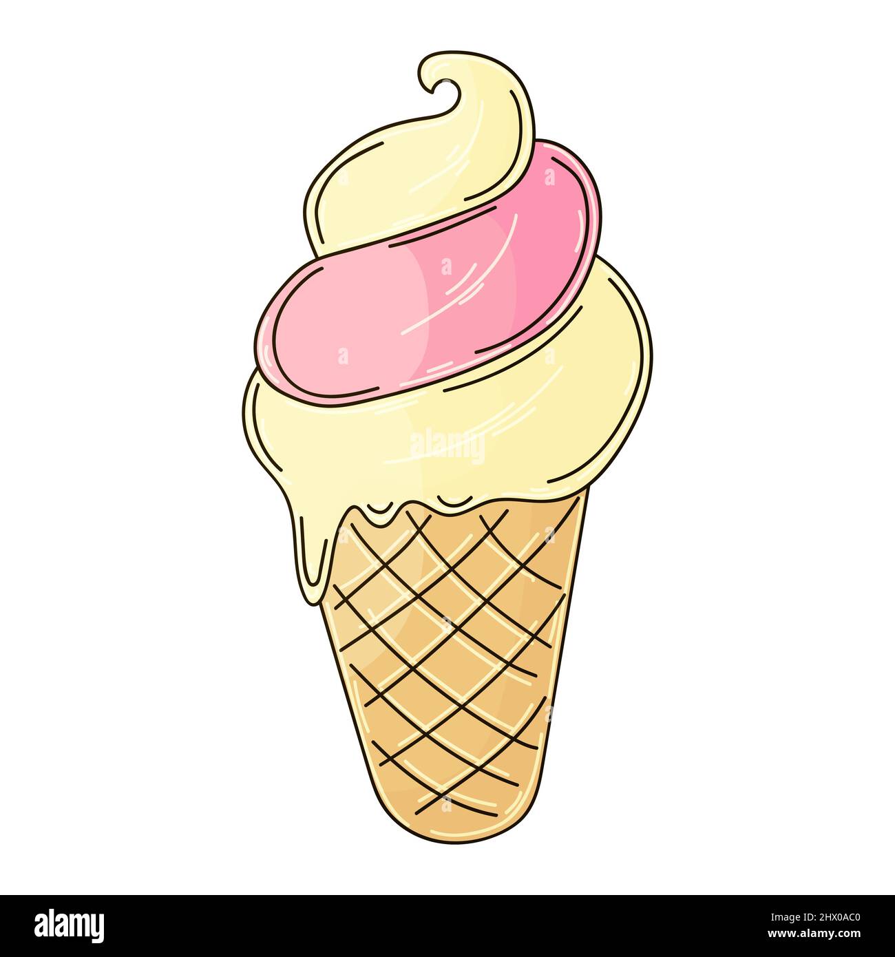 Ilustración En Estilo De Dibujo A Mano Postre Dulce Elemento Gráfico