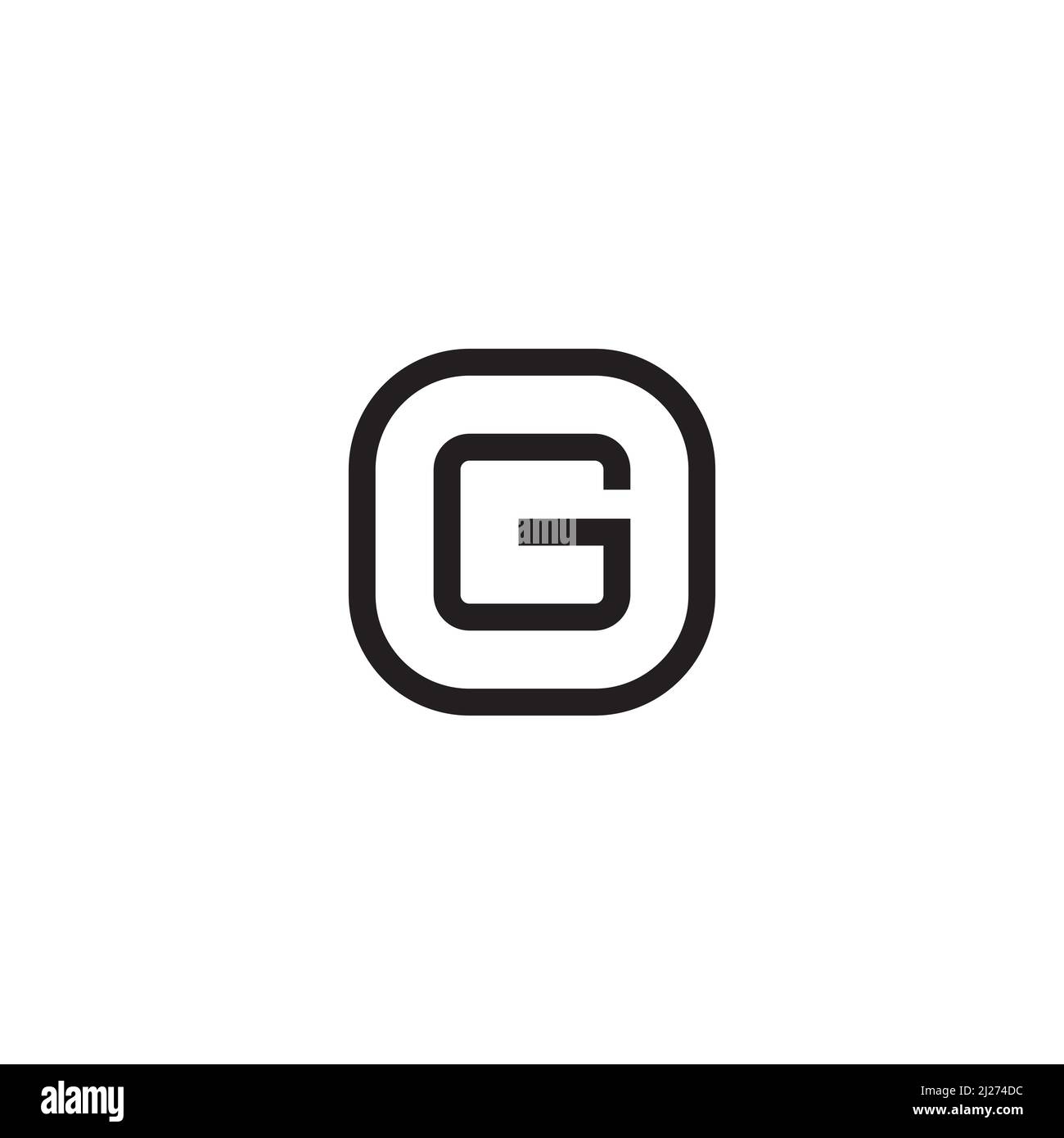 Logotipo Con La Letra G O Diseño De Icono Imagen Vector De Stock Alamy