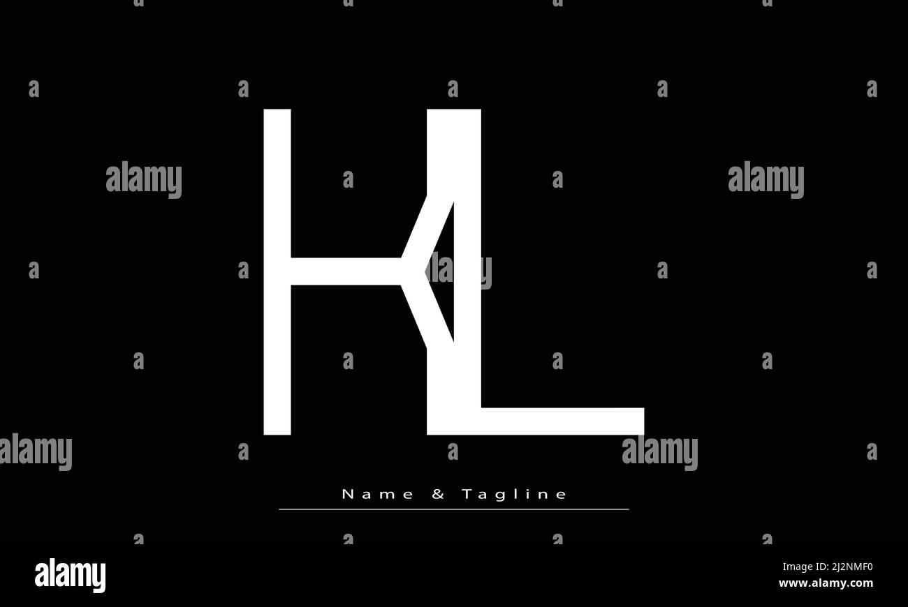 Letras Del Alfabeto Iniciales Monograma Logo Kl Lk Imagen Vector De