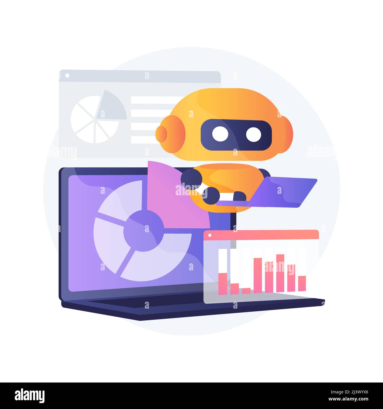 Herramientas De Marketing Impulsadas Por Ia Concepto Abstracto
