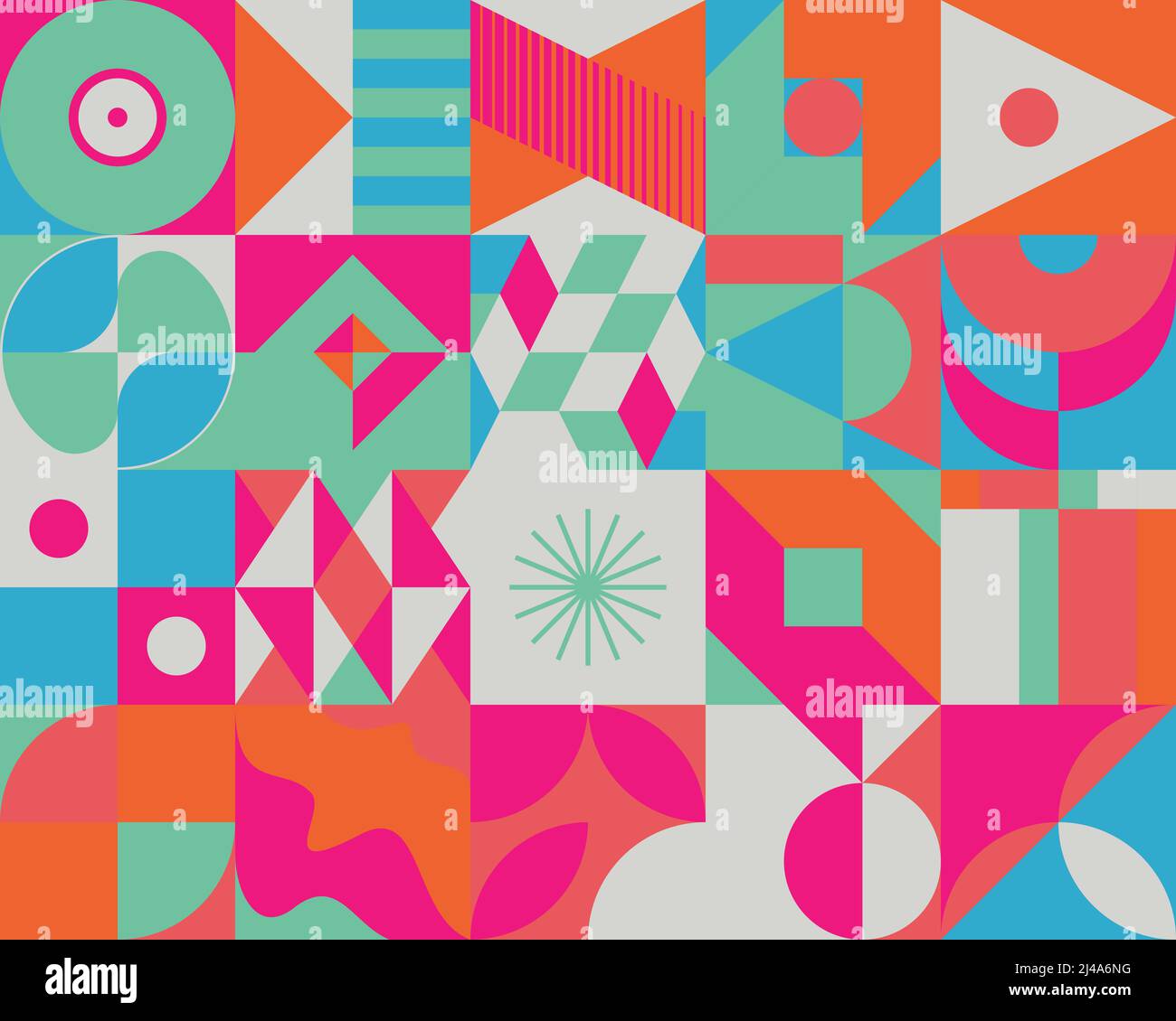 Diseño Gráfico Abstracto Inspirado En Las Artes Estéticas Posmodernas