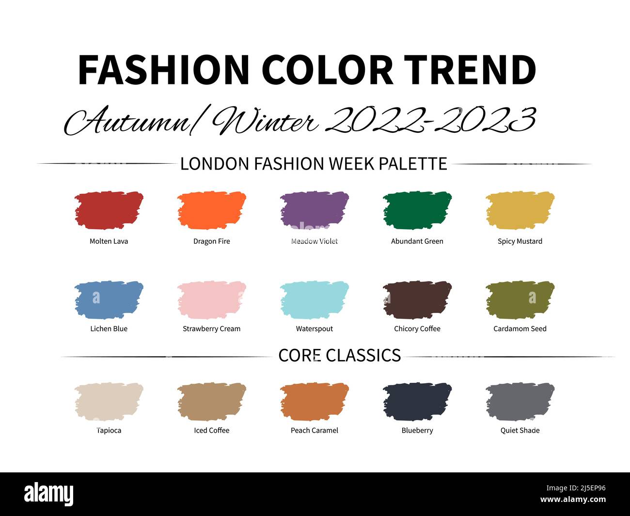 Moda Color Tendencia Otoño Invierno 2022 2023 Guía De Paleta De