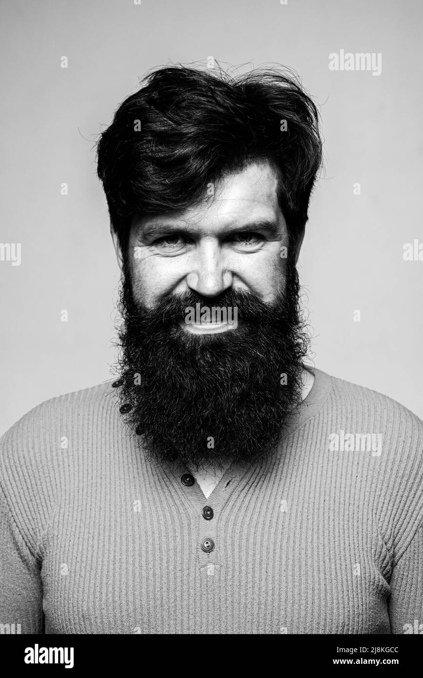 Retrato de primer plano del hombre feliz sonrisa cara. Guapo joven ...