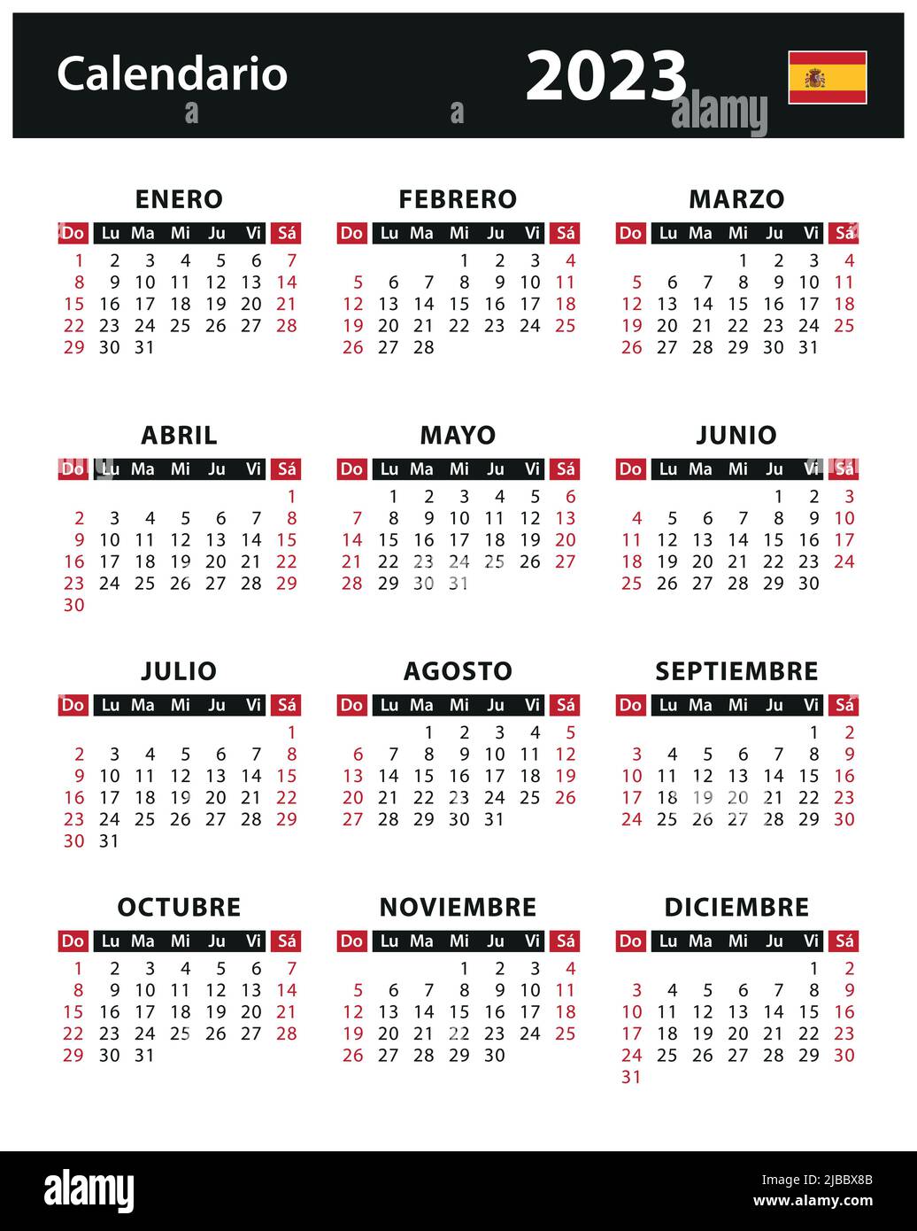 Calendario En Espanol